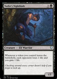 Nadier's Nightblade, Commander Legends (CMR) – Cardhoarder MTGO
