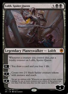 Lolth, Spider Queen, Adventures in the Forgotten Realms (AFR) – Cardhoarder MTGO